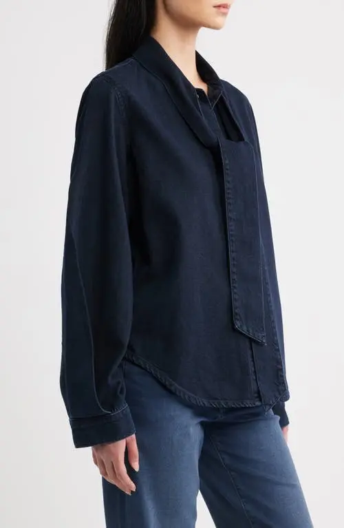 DL1961 Dl Aura Simone Tie Neck Denim Shirt