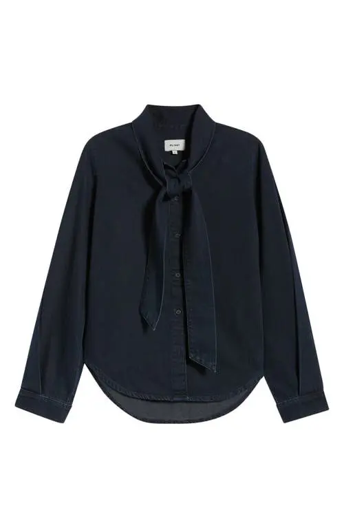 DL1961 Dl Aura Simone Tie Neck Denim Shirt
