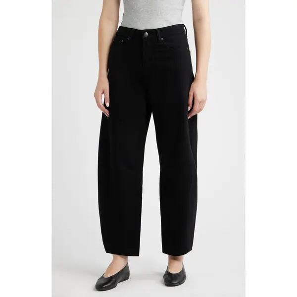 DL1961 Miro High Waist Barrel Jeans - Black