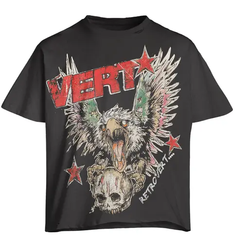 RETROVERT Falcon Skull Tee - Red