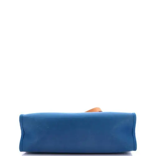 Hermès Herbag Zip Leather And Toile 31 - Blue