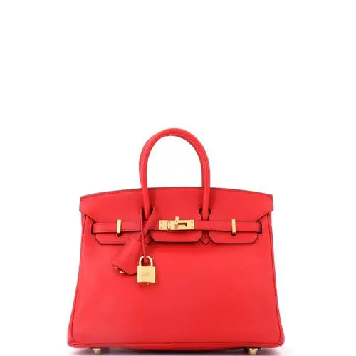 Hermès Birkin Handbag Swift With Gold Hardware 25