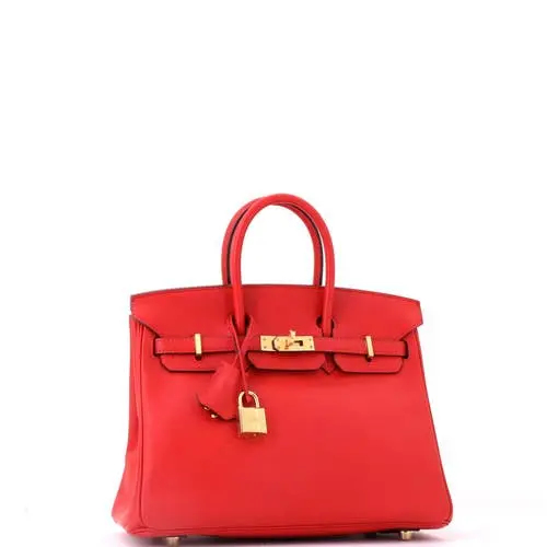 Hermès Birkin Handbag Swift With Gold Hardware 25
