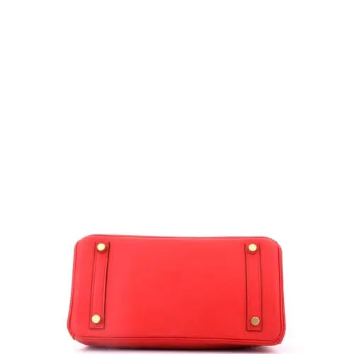 Hermès Birkin Handbag Swift With Gold Hardware 25