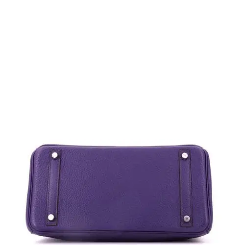 Hermès Birkin Handbag Purple Togo With Palladium Hardware 30