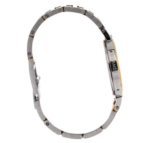 Hermès Clipper Quartz Watch Stainless Steel With Plated Metal 34
