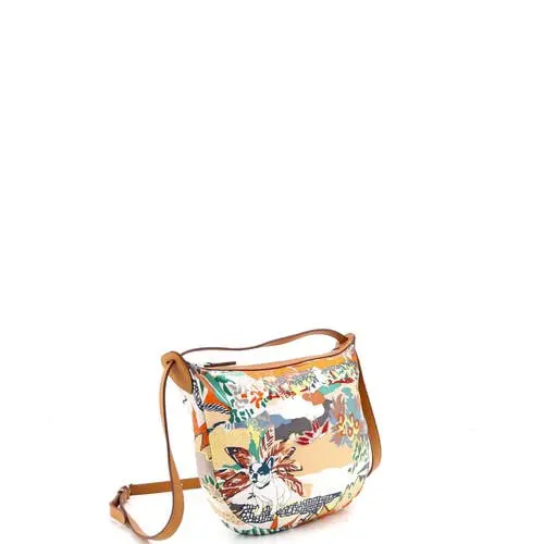 Hermès Sursoie To Go Pouch Printed Silk And Leather