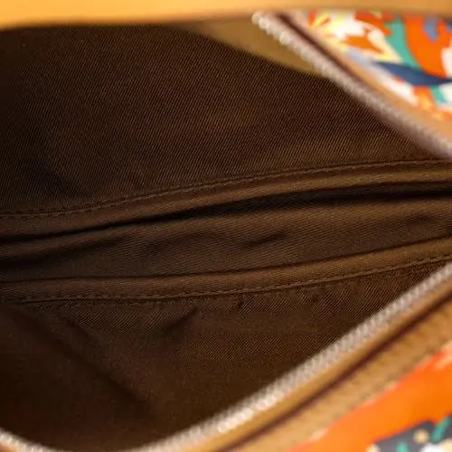 Hermès Sursoie To Go Pouch Printed Silk And Leather