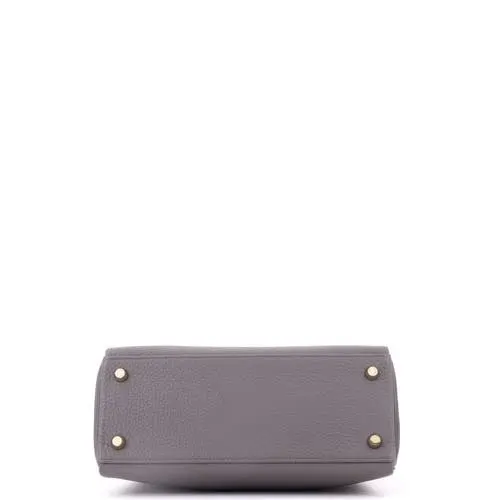 Hermès Kelly Handbag Togo With Gold Hardware 25 - Grey