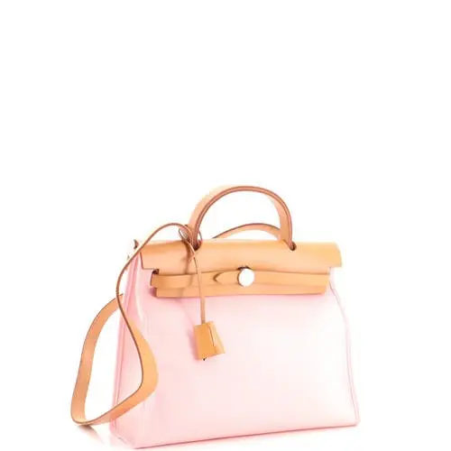 Hermès Herbag Zip Leather And Toile 31