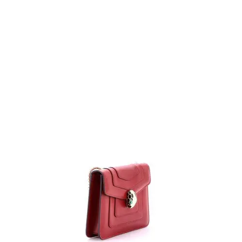 BVLGARI Serpenti Forever Square Shoulder Bag Leather Small