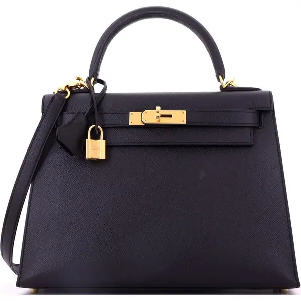 Hermès Kelly Handbag Epsom With Gold Hardware 28 - Black