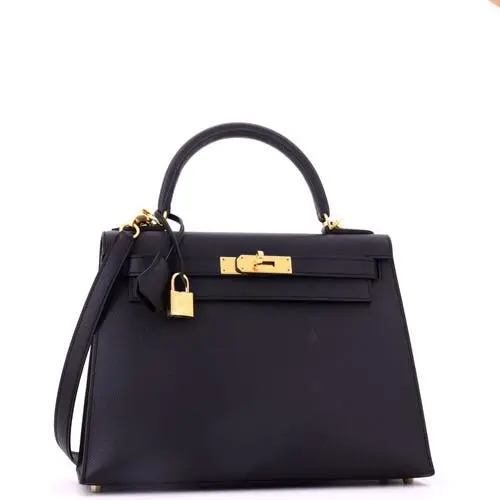 Hermès Kelly Handbag Epsom With Gold Hardware 28 - Black