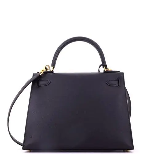 Hermès Kelly Handbag Epsom With Gold Hardware 28 - Black
