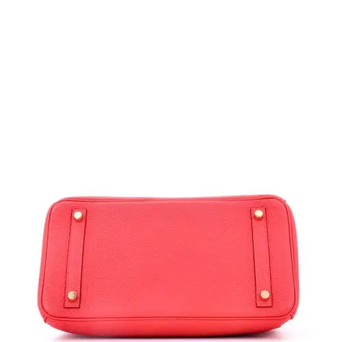 Hermès Birkin Handbag Togo With Gold Hardware 30 - Red