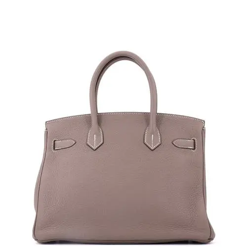Hermès Birkin Handbag Clemence With Palladium Hardware 30