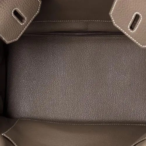 Hermès Birkin Handbag Clemence With Palladium Hardware 30