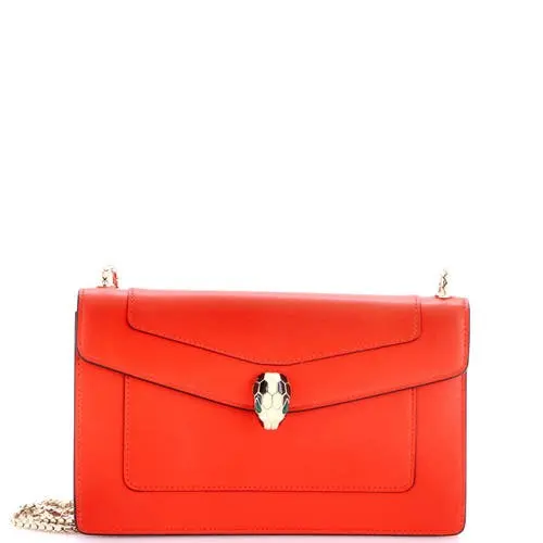 BVLGARI Serpenti Forever Wallet On Chain Leather Small