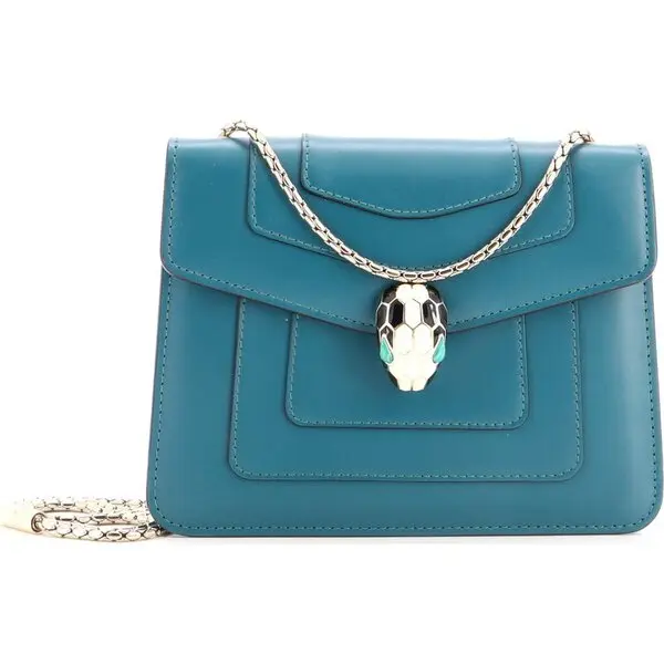 BVLGARI Serpenti Forever Square Shoulder Bag Leather Small