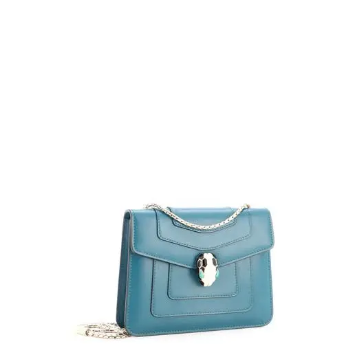 BVLGARI Serpenti Forever Square Shoulder Bag Leather Small