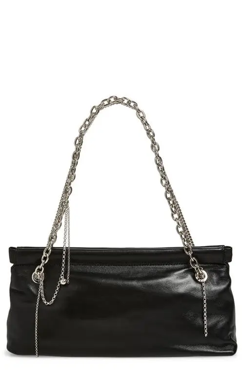 JUSTINE CLENQUET Flor Leather Chain Bag - Black