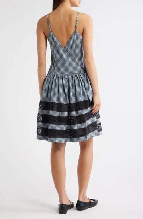 DAMSON MADDER Iggy Lace Insert Midi Dress