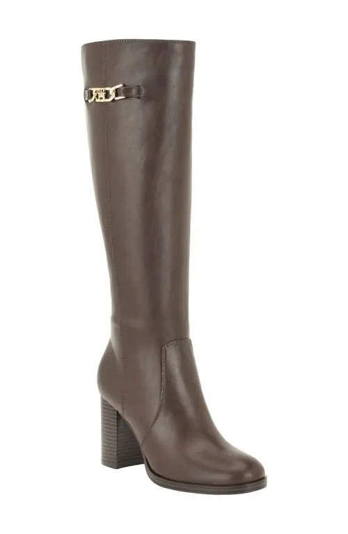 Tommy Hilfiger Poura Knee High Boot - Dark Brown