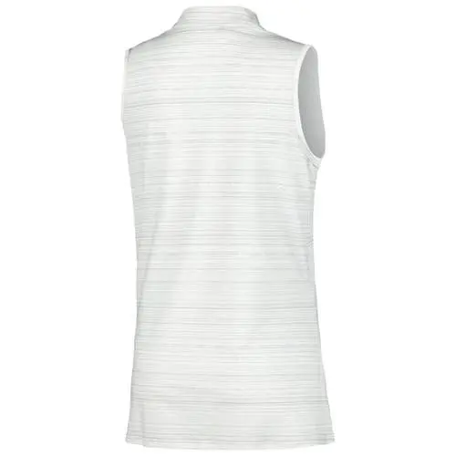 Adidas The Players Ultimate365 Stripe Sleeveless Quarter-zip Polo - White