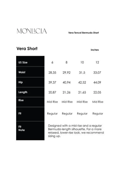 MONLICIA Vera Tencel Bermuda Short
