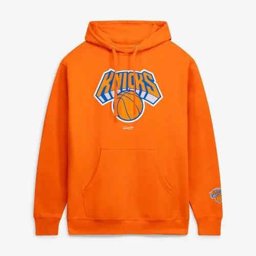 Mitchell & Ness New York Knicks Fleece Hoodie - Orange