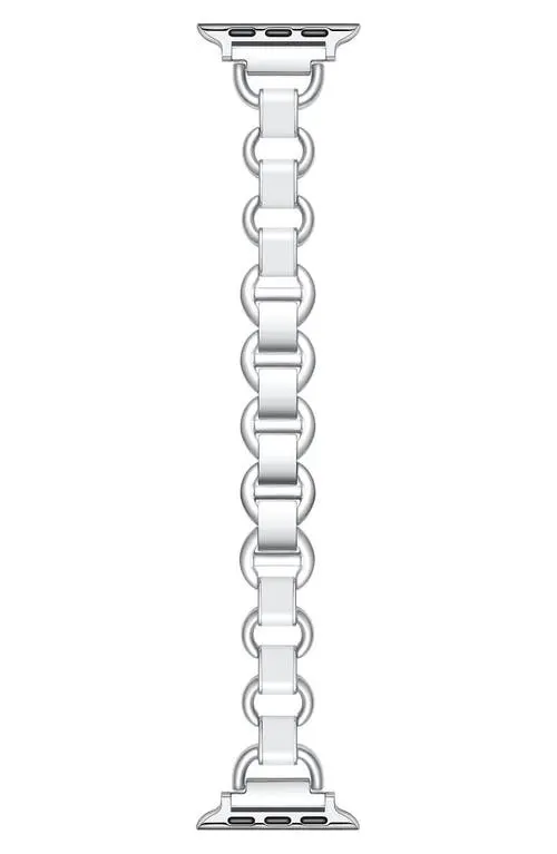 POSH TECH Lottie Link Apple Watch Band - Silver/white