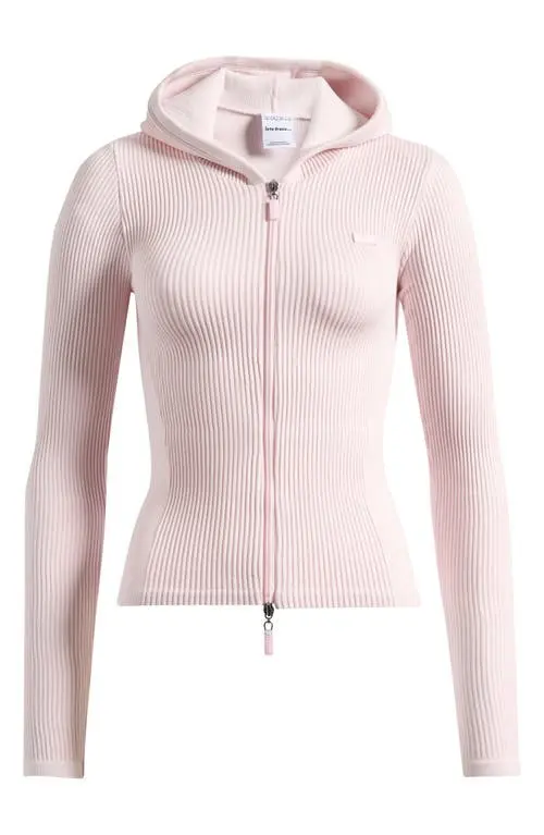 IETS FRANS Hooded Knit Track Top - Pink