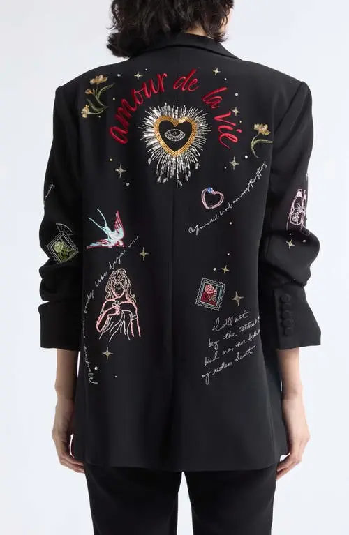 Cinq À Sept Starry Scribbles Kelsa Blazer