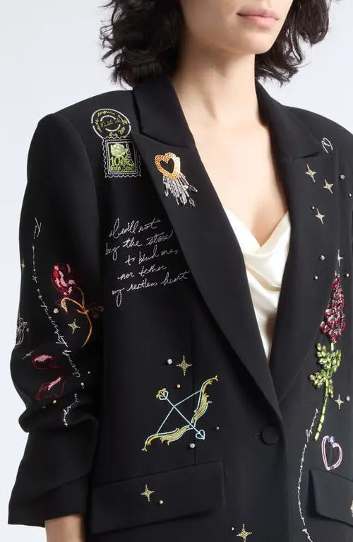Cinq À Sept Starry Scribbles Kelsa Blazer