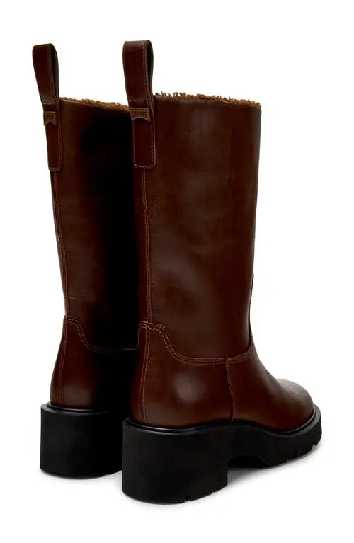Camper Milah Leather Boot - Medium Brown