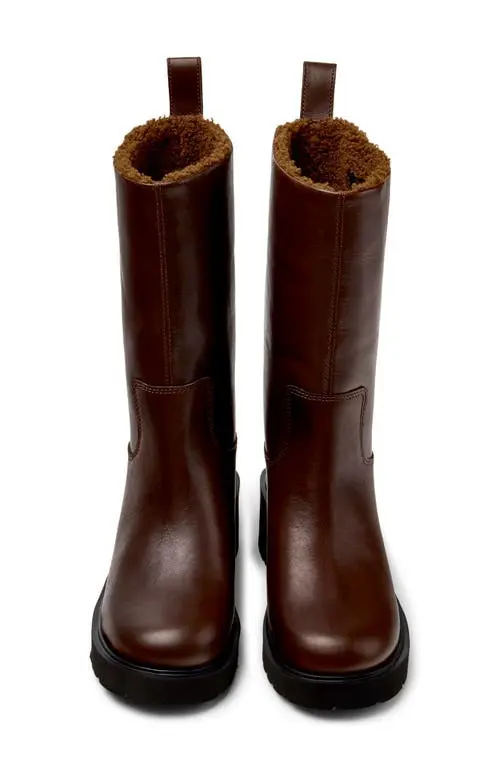 Camper Milah Leather Boot - Medium Brown