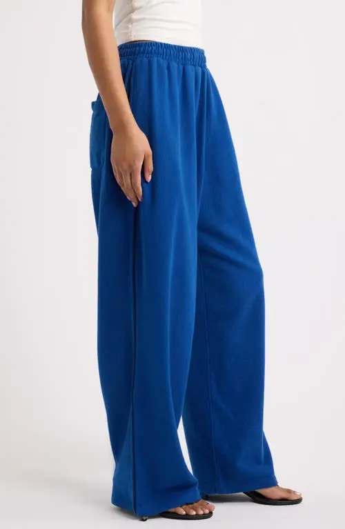 IETS FRANS Wide Leg Fleece Joggers With Adjustable Cuffs