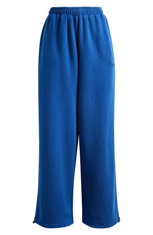 IETS FRANS Wide Leg Fleece Joggers With Adjustable Cuffs