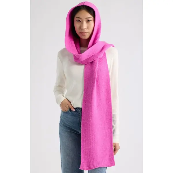 Deluc Gentle Hooded Scarf - Fuchsia