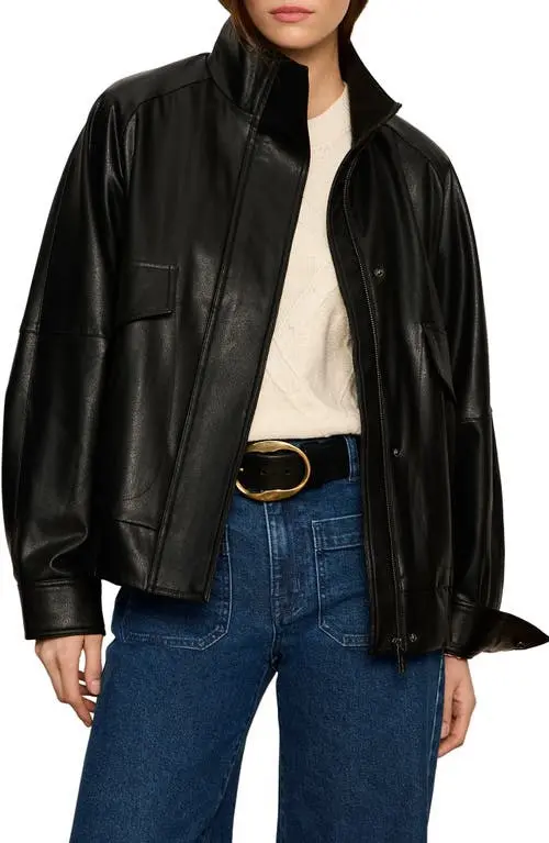 Sanctuary Alana Faux Leather Jacket - Black