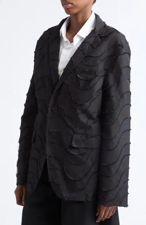 KUR Single Breasted Jacquard Tailcoat Jacket