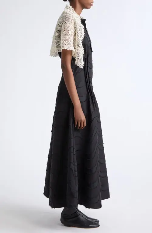 KUR Removable Lace Collar Sleeveless Maxi Dress