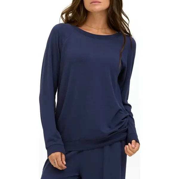 THREADS 4 THOUGHT Priscilla Feather Fleece Sweatshirt - Stargazer