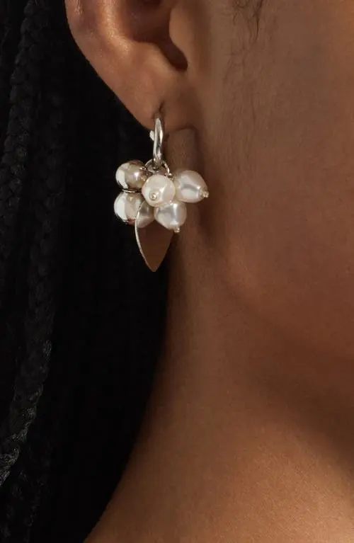 JUSTINE CLENQUET Abbey Mismatched Earrings With Faux Pearl And Heart Charms