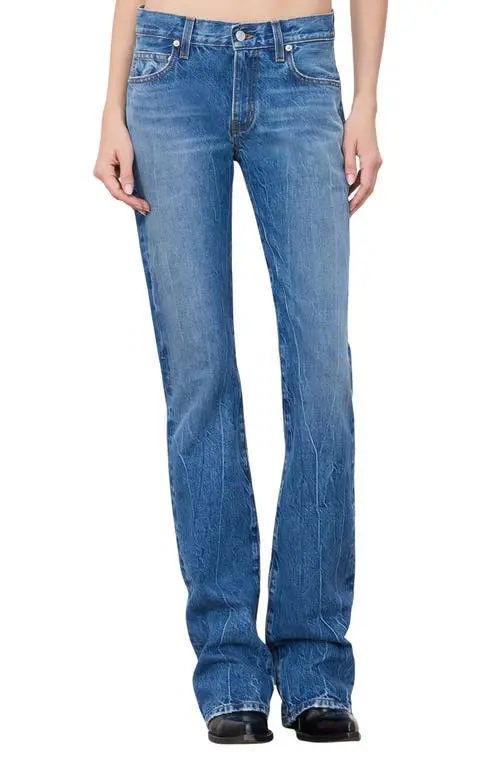 Eterne Low Rise Bootcut Jeans - Medium Indigo