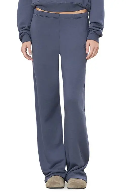 Eterne Oversized Wide Leg Pants - Washed Navy