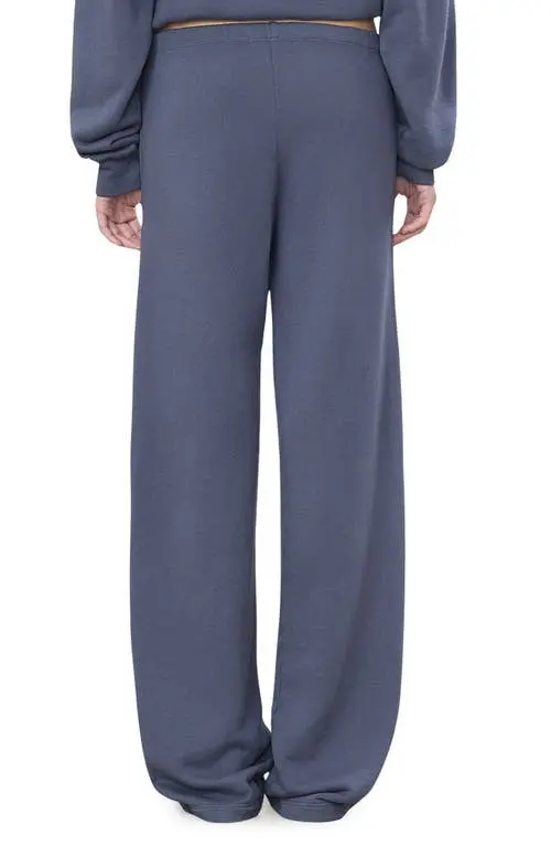 Eterne Oversized Wide Leg Sweatpants - Washed Navy
