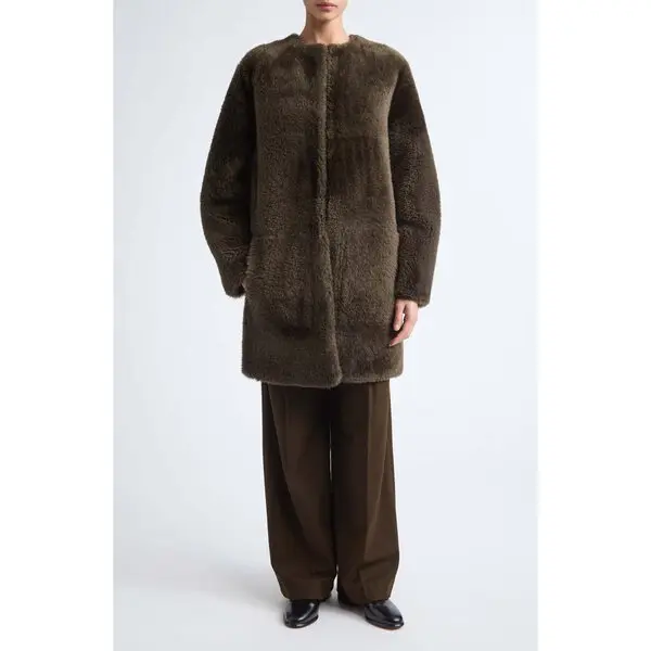 Vince Camille Mid Rise Wide Leg Trousers - Pinewood