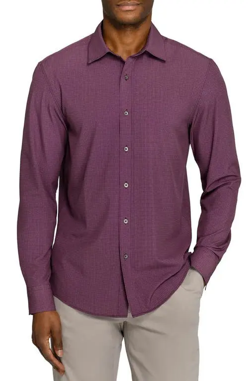 W.R.K Houndstooth Performance Long Sleeve Button Up Shirt