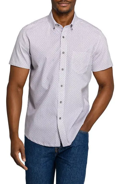 W.R.K Raindrop Reworked Button Down Shirt - White/pink